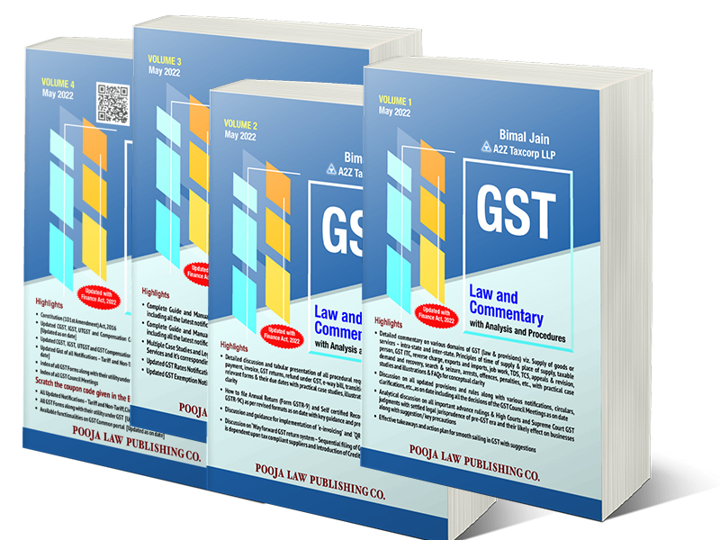 GST Book GST Law And Commentary With Analysis And Procedures By Bimal