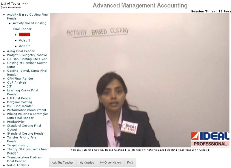 CA Final Advanced Management Accounting Online Video Lectures by ...