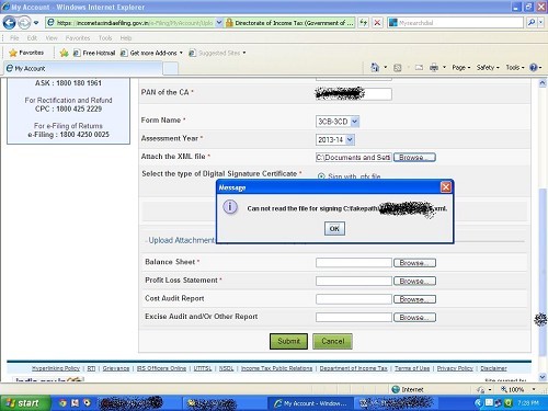 Handling error message "c:\fakepath\abc.xml" while uploading - Income ...