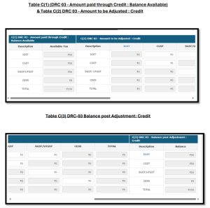 Form GST DRC-03A: Filing Process - Tax Guide