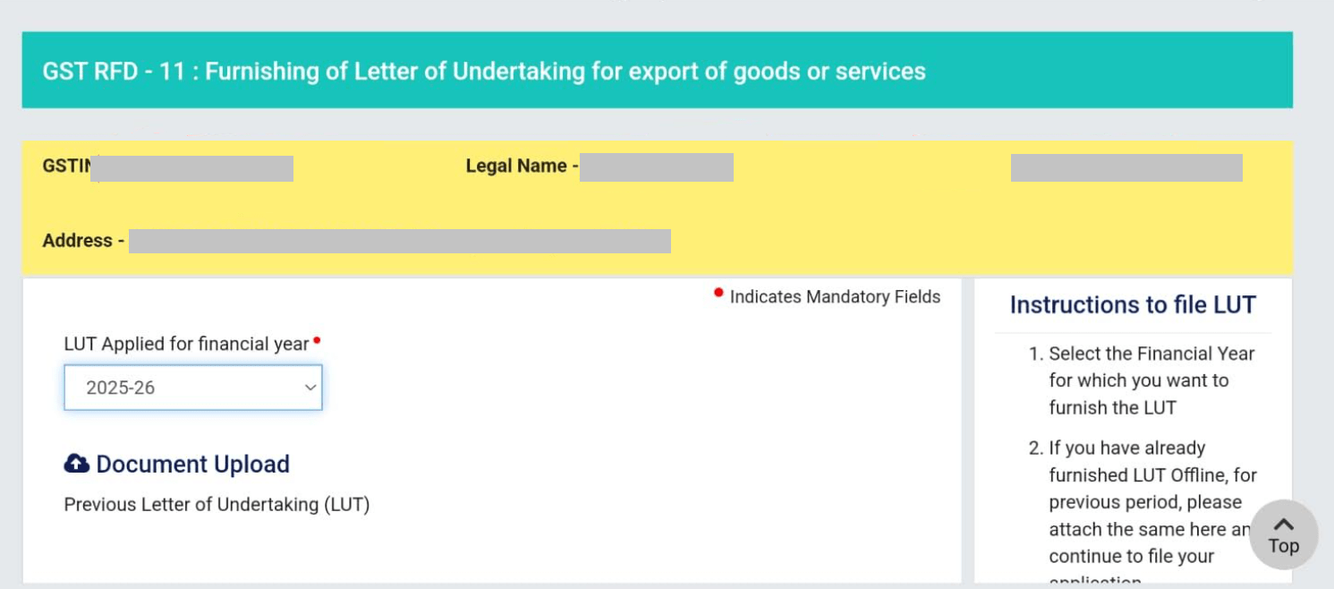 LUT in GST For FY 25-26: Eligibility, Validity and Renewal Process ...