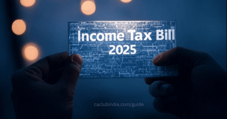 Income Tax Bill 2025 Withdrawn: What Every CA and CMA Student Must Know ...
