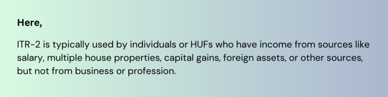 Returns and Forms Applicable for Salaried Individuals for AY 2025-26 ...