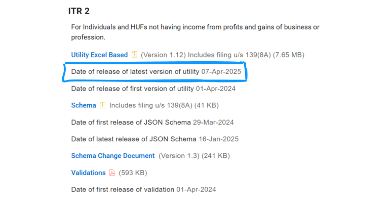 ITR-2 Filing with Latest Updates and New Excel Utility - Tax Guide