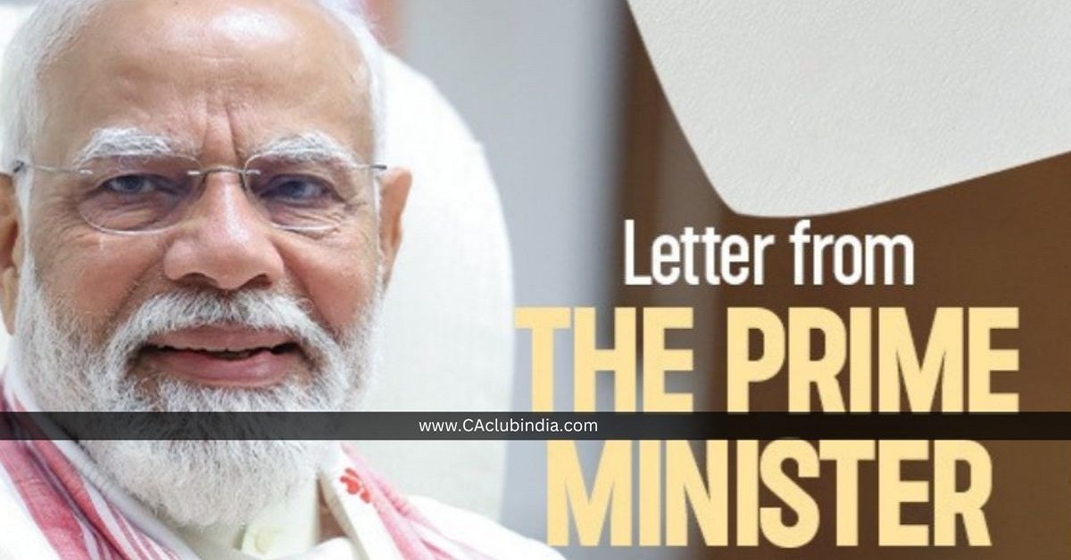 PM Modi pens letter to all citizens to celebrate GST Bachat Utsav