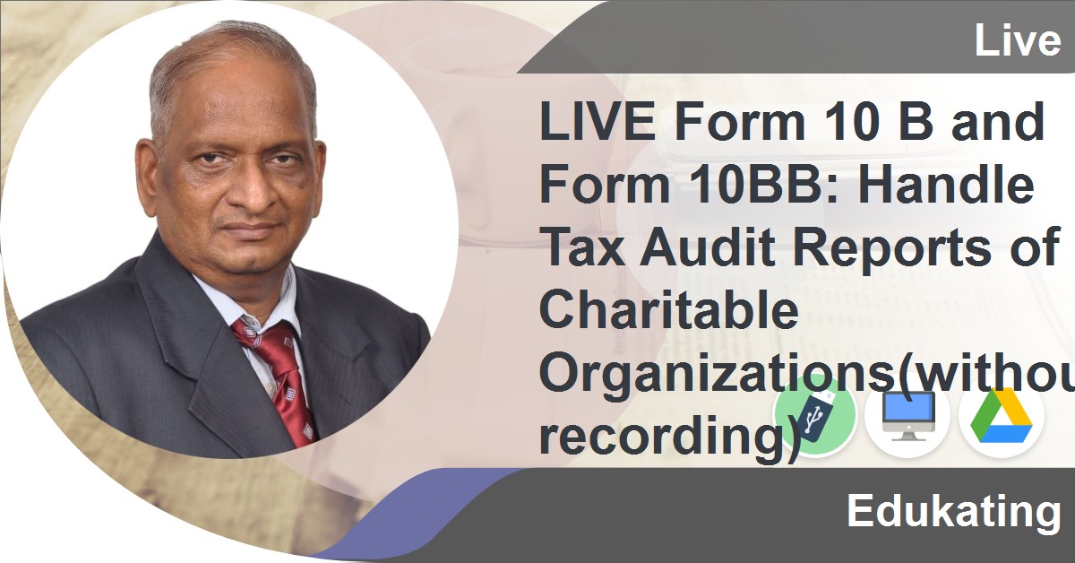 Live Form 10 B And Form 10bb Handle Tax Audit Reports Of Charitable
