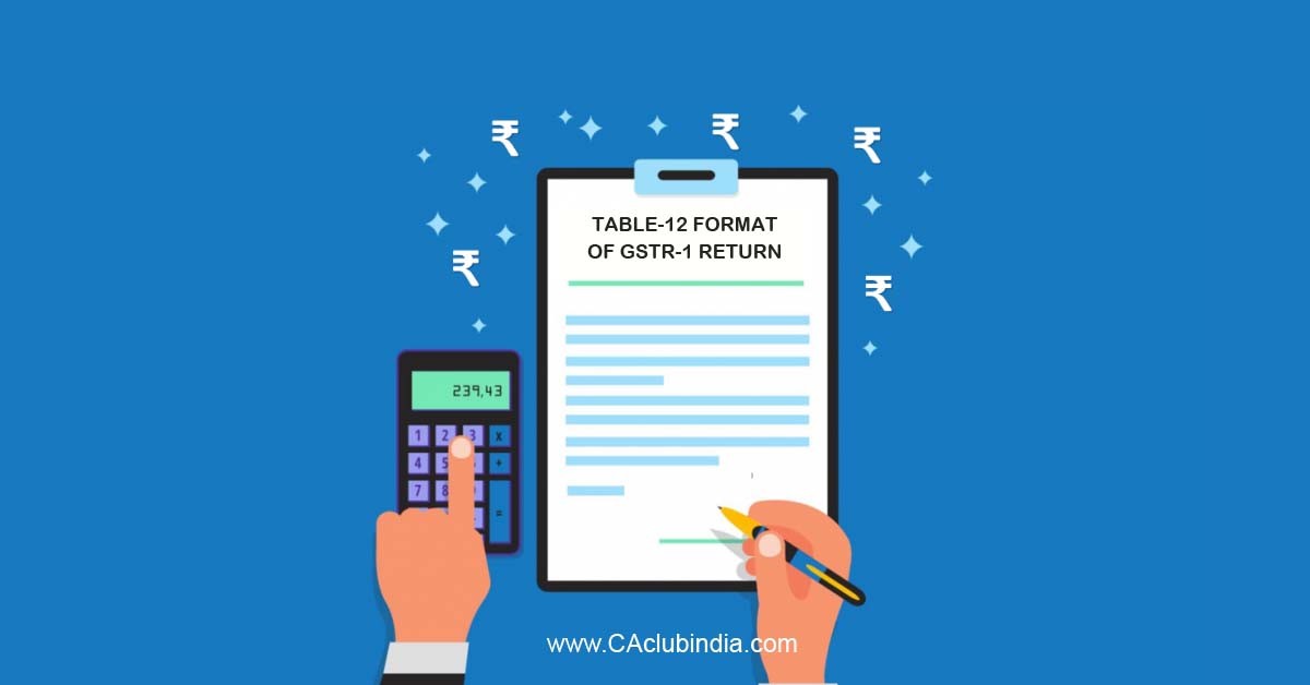 Upcoming changes in Table-12 format of GSTR-1 Return