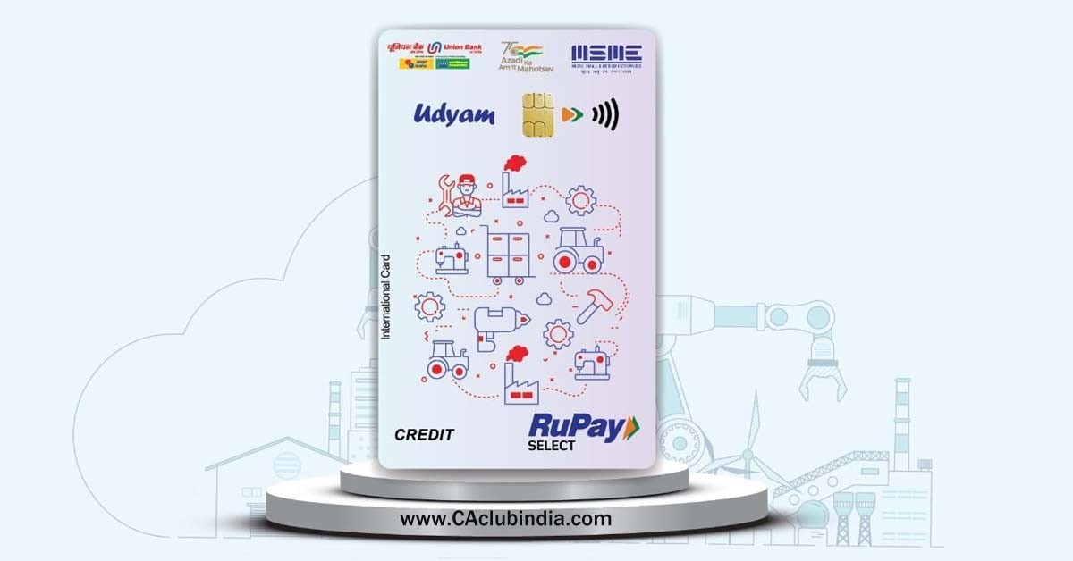 Union MSME Minister launches Union Bank MSME RuPay Credit Card
