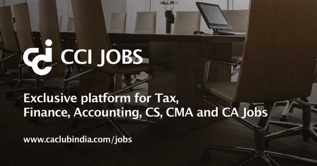 Jobs Naukri for Tax, Accounting, Finance, MBA, CS, CMA and CA professionals