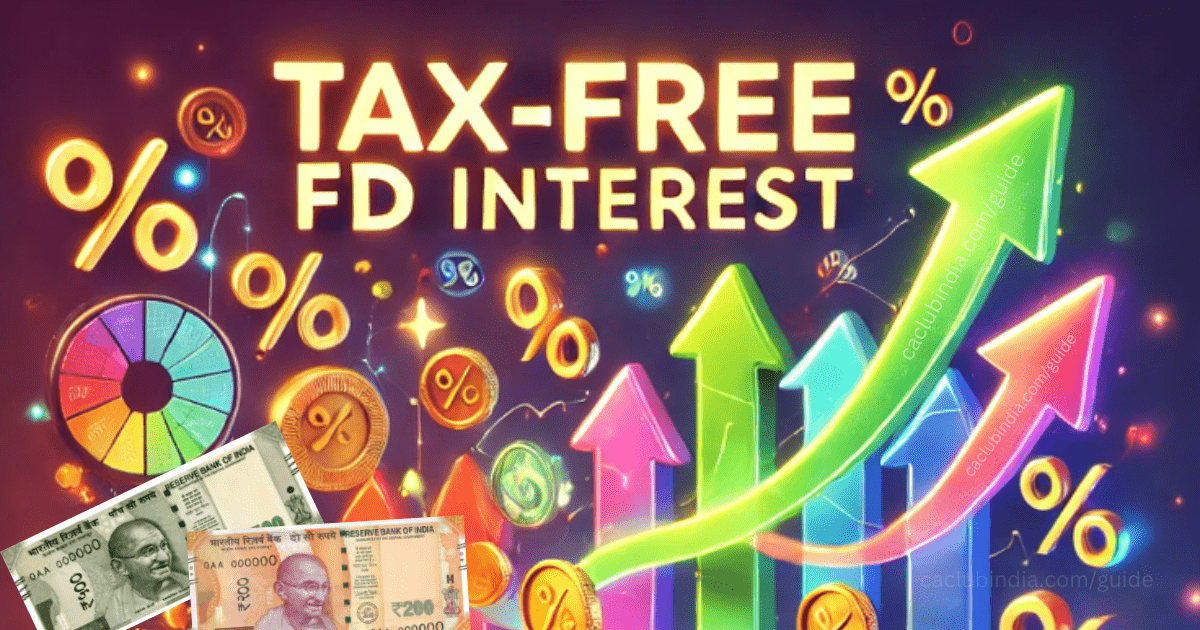 Tax Exemption on Bank Interest: No Tax up to ₹50 Lakh FD