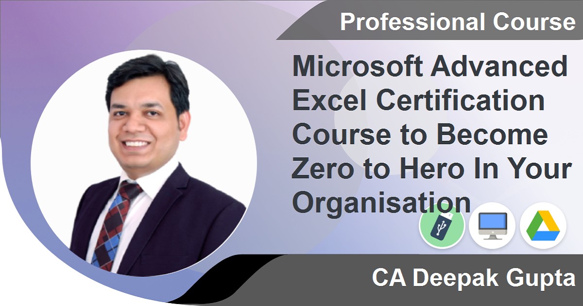 Microsoft Advanced Excel Certification Course to Become Zero to Hero In ...
